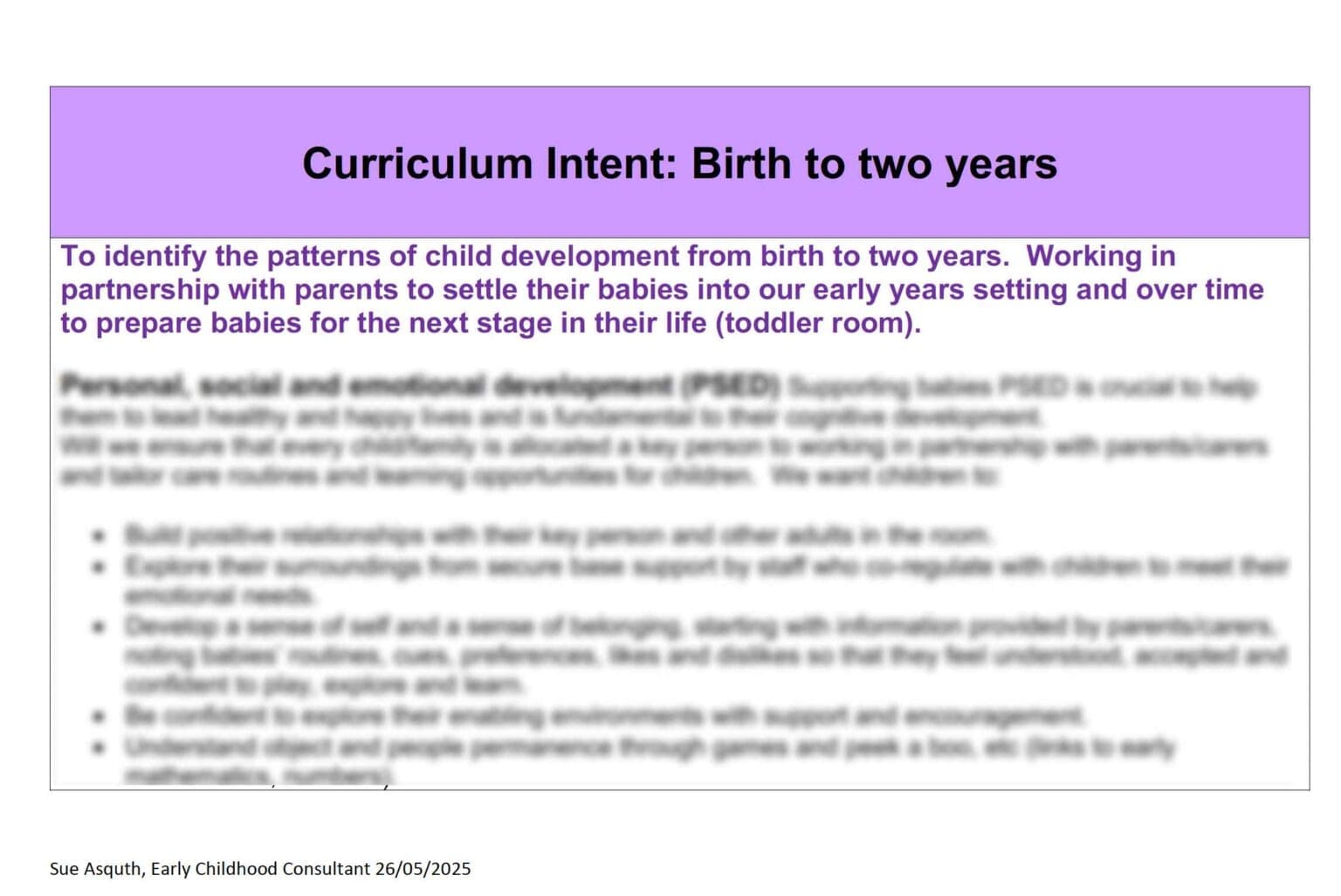 Shop - Sue Asquith - Early Childhood Consultant
